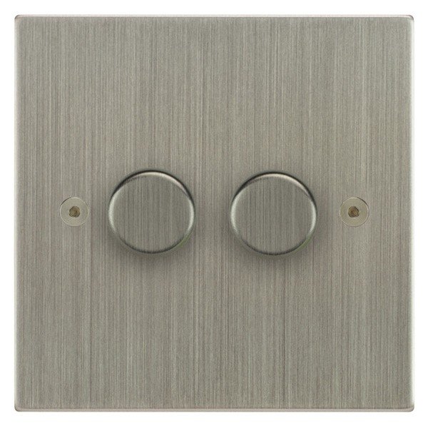 Focus SB Horizon Square Corners 2 Gang 400W/400VA Intelligent Load ...