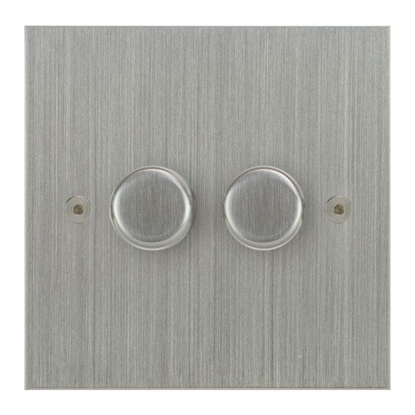 Focus SB True Edge 2 Gang 400W/400VA Intelligent Load Detecting Dimmer ...