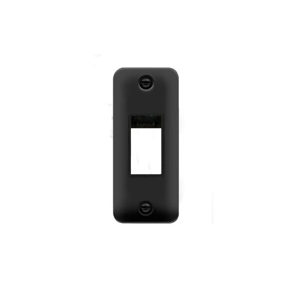 Click Deco Plus Matt Black 1 Gang 1 Aperture Unfurnished MiniGrid ...