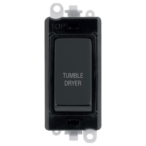 Click GridPro Matt Black 20AX Double Pole Tumble Dryer Switch Module ...