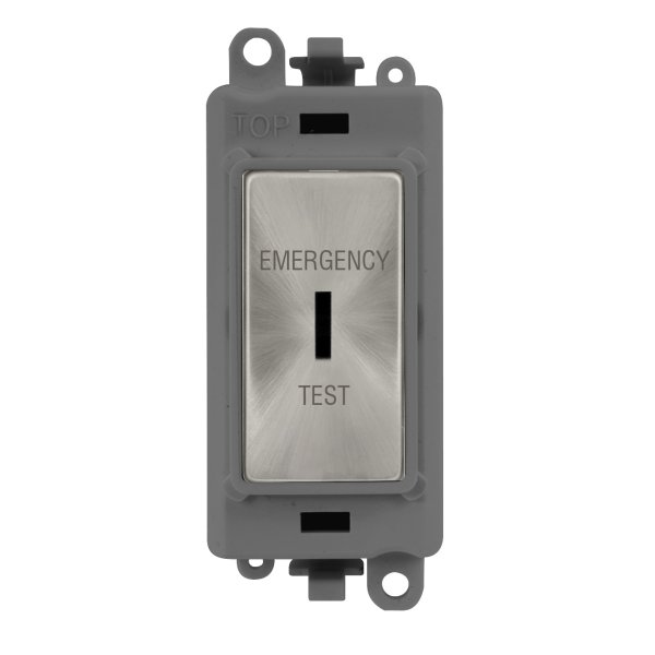 Click GridPro Satin Chrome 20AX Double Pole Emergency Test Keyswitch ...