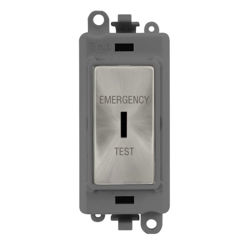 Click GridPro Satin Chrome 20AX Double Pole Emergency Test Keyswitch ...