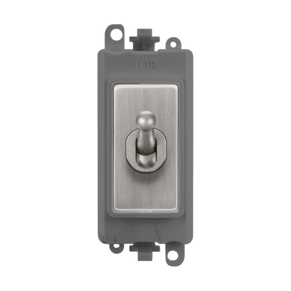 Click GridPro Stainless Steel 20AX Double Pole Toggle Switch Module ...
