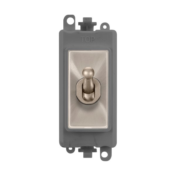 Click GridPro Brushed Stainless 20AX Intermediate Toggle Switch Module ...