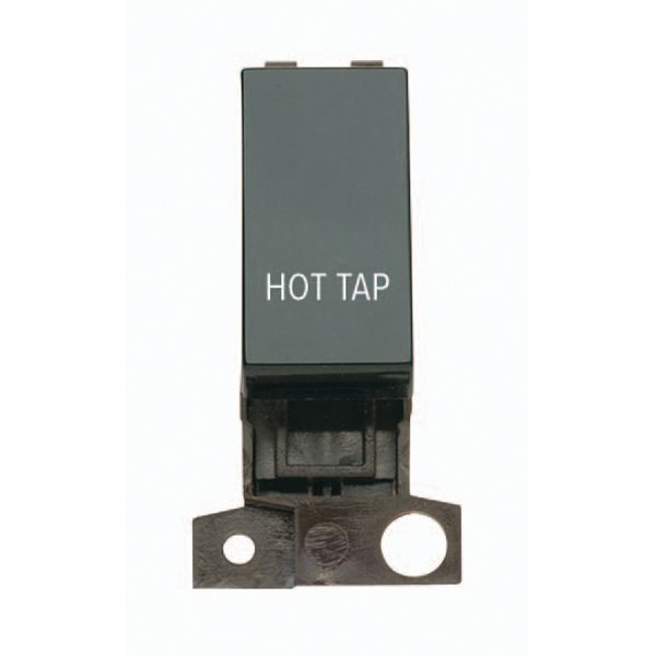 Click MiniGrid Black 13A/10AX Double Pole Hot Tap Switch Module | UKES