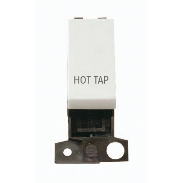 Click MiniGrid White 13A/10AX Double Pole Hot Tap Switch Module | UKES