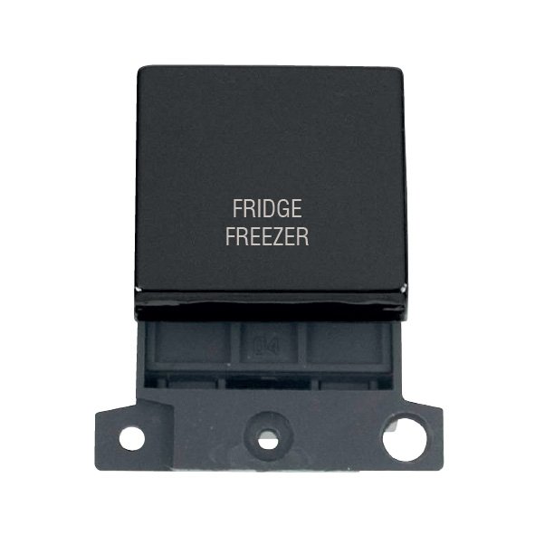 Click MiniGrid Matt Black 20A Double Pole Fridge Freezer Ingot Switch ...