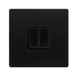 Click Definity Complete Screwless Matt Black Switches and Sockets | UKES