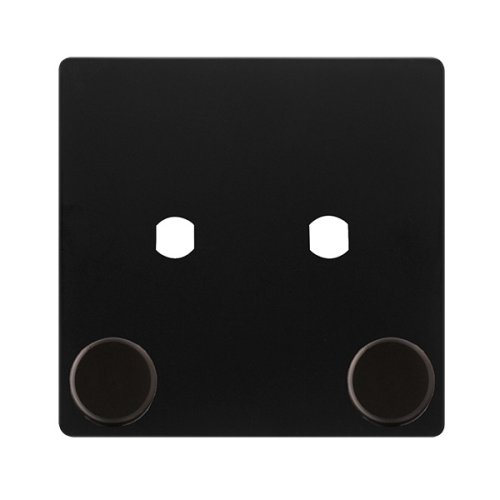 Click Definity Complete Matt Black 2 Gang Unfurnished Dimmer Plate with ...