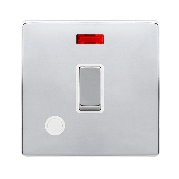 Click Definity Complete Polished Chrome 20A Double Pole Ingot Switch ...