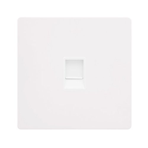 Click Definity Complete Metal White 1 Gang RJ11 Irish/US Telephone ...