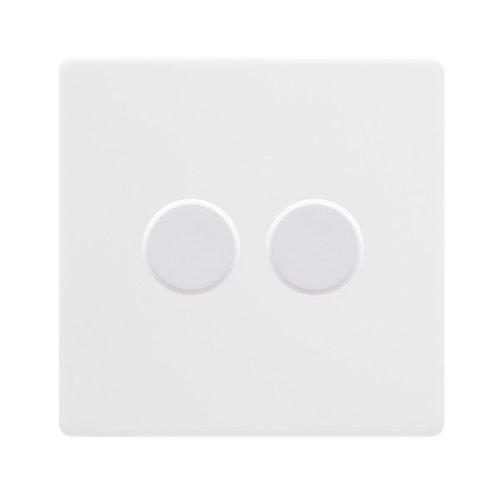Click Definity Complete Polar White 2 Gang 2 Way 100W Dimmer Switch ...