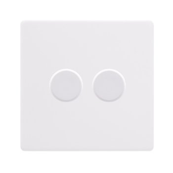 Click Definity Complete Polar White 2 Gang 2 Way 100W Dimmer Switch ...