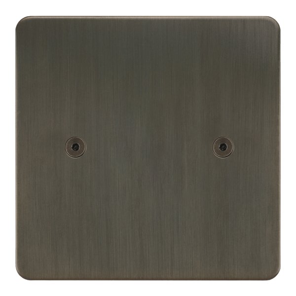 Focus SB Ambassador 1 Gang Blank Plate In Jordan Bronze | UKES