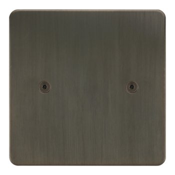 Focus SB Ambassador 1 Gang Blank Plate In Jordan Bronze | UKES