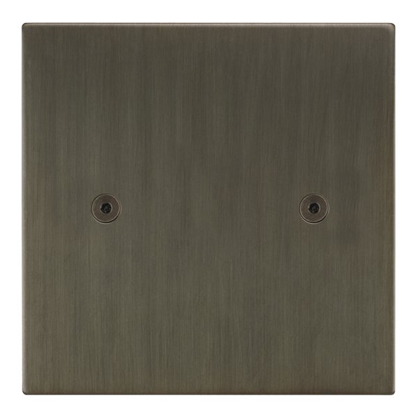Focus SB Ambassador Square Corners 1 Gang Blank Plate In Jordan Bronze ...