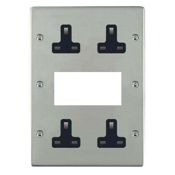 Hamilton Sheer Bright Steel Media Plate with EURO4 Aperture and 2 x 2 ...