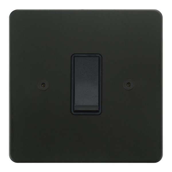 Focus SB Ambassador 1 Gang 20A 2 Way Rocker Switch In Matt Black with ...