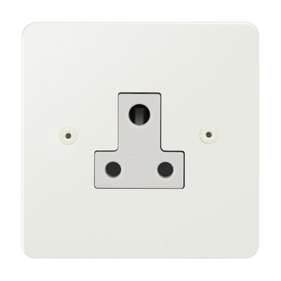 Focus SB Ambassador 1 Gang 5A Unswitched Socket In Matt White with ...