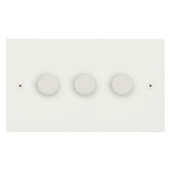 Focus SB Ambassador Square Corners 3 Gang 400W/400VA Intelligent Load ...