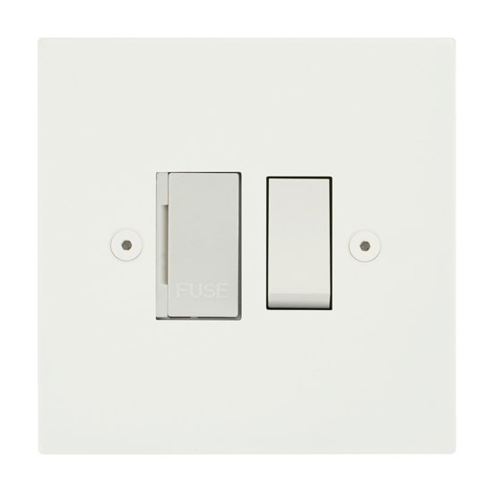 Focus SB Ambassador Square Corners 13A Switched Fuse Spur In Matt White ...