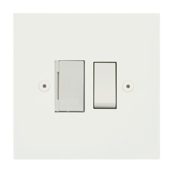 Focus SB Ambassador Square Corners 13A Switched Fuse Spur In Matt White ...
