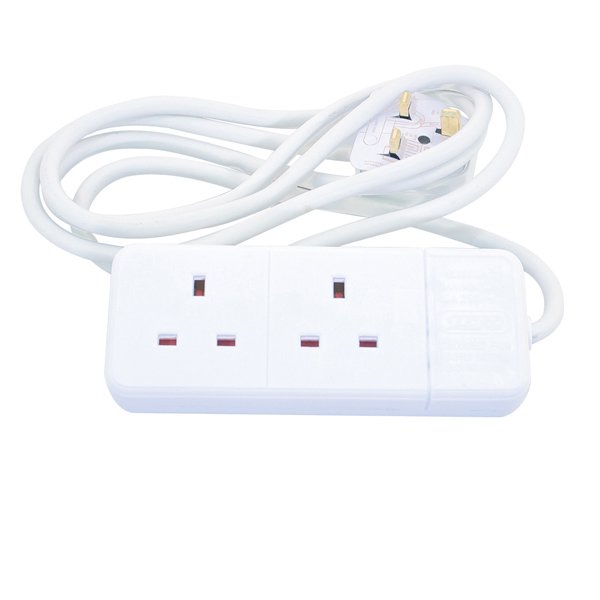 Selectric 5M 2 Gang 13A Extension Lead, Unswitched (8828/13/5M) | UKES