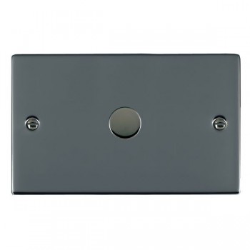Hamilton Sheer Black Nickel 1 Gang 1000W 2 Way Push On/Off Dimmer with ...