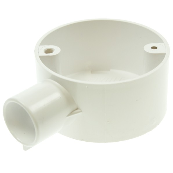 Univolt White 20mm PVC Terminal Box | UKES