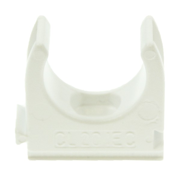 Univolt White 20mm PVC Clip | UKES