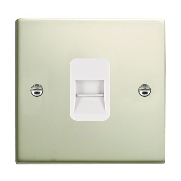 Hamilton Sheer Pearl Oyster 1 Gang Secondary Telephone Extension Socket ...