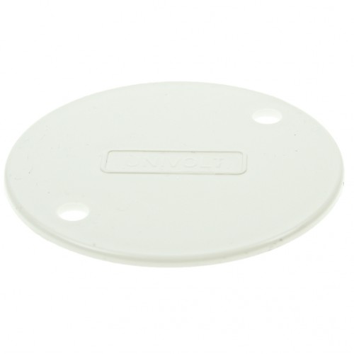 Univolt White 65mm PVC Circular Box Lid, Conduit Accessories, Box Lids ...
