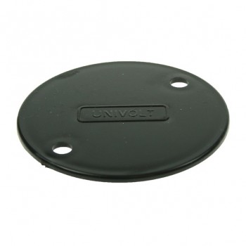 Univolt Black 65mm PVC Circular Box Lid | UKES