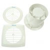Silavent SLP100B White 4inch Low Profile Extractor Fan | UKES