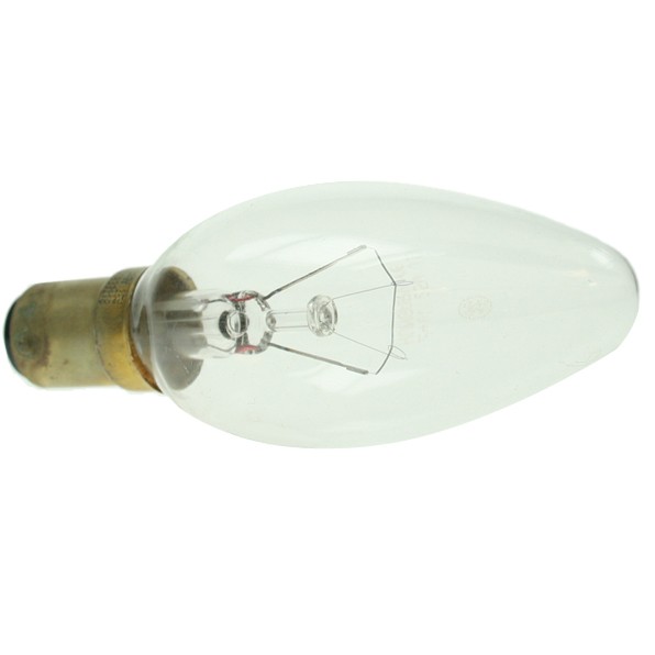 Small Bayonet Cap 240v 40 Watt Clear Warm White Candle Lamp | UKES
