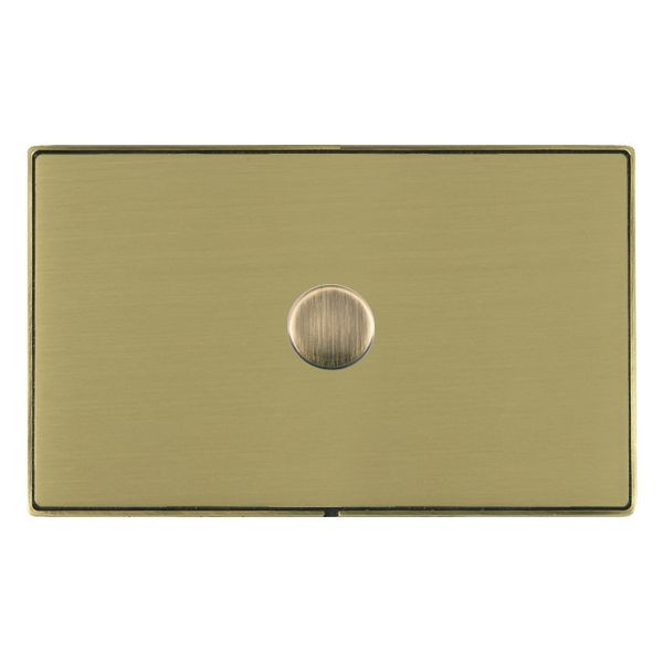 Hamilton Linea-Duo CFX Antique Brass Frame/Satin Brass Plate 1 Gang ...