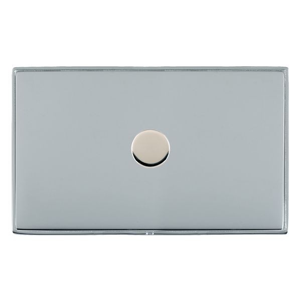 Hamilton Linea-Duo CFX Bright Chrome Frame/Bright Steel Plate 1 Gang ...