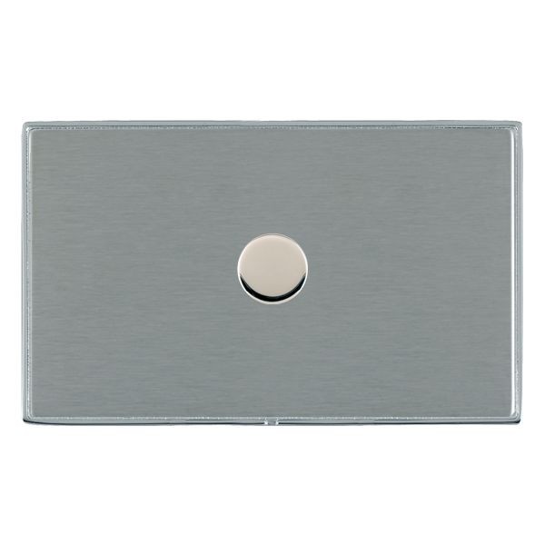 Hamilton Linea-Duo CFX Bright Chrome Frame/Satin Steel Plate 1 Gang ...