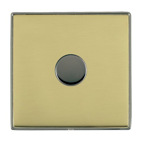 Hamilton Linea-Duo CFX Black Nickel Frame/Polished Brass Plate 1 Gang ...