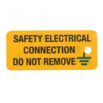 5 Safety Electrical Connection Rigid PVC Labels, Stickers and Labels ...