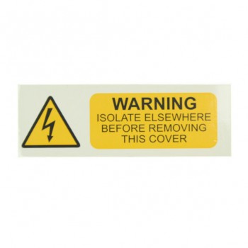 10 SA Vinyl Warning Isolate Elsewhere Stickers, Stickers and Label, UK ...