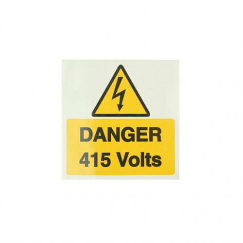 10 Self Adhesive Vinyl Danger 415 Volts Large Stickers, Stickers and ...