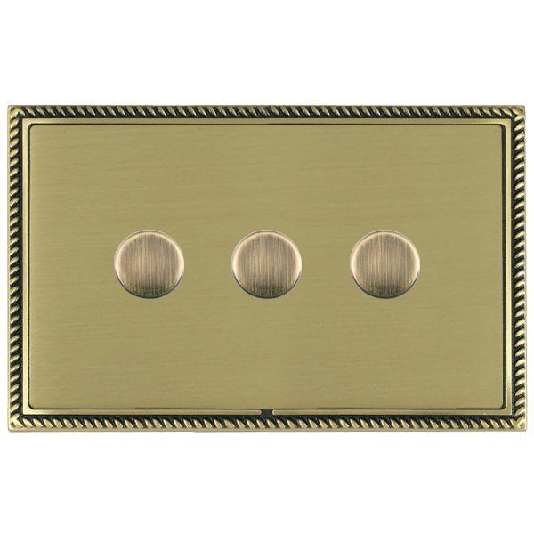 Hamilton Linea-Georgian CFX Antique Brass Frame/Satin Brass Plate 3 ...