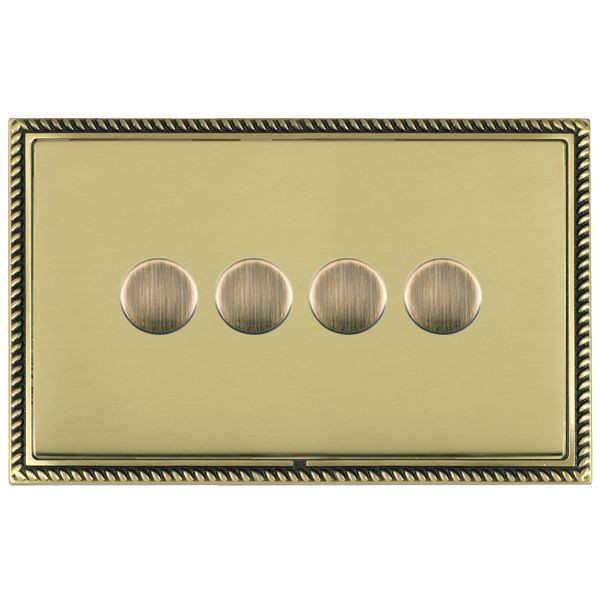 Hamilton Linea-Georgian CFX Antique Brass Frame/Polished Brass Plate 4 ...