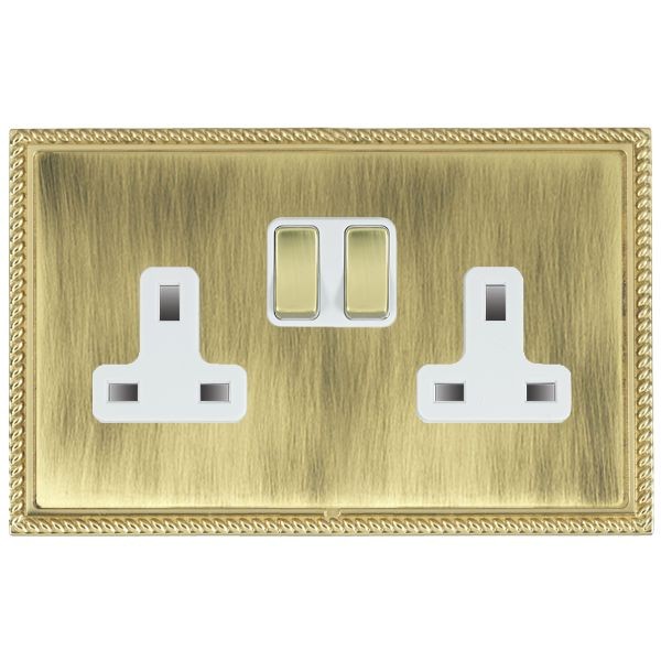 Hamilton Linea-Georgian CFX Polished Brass Frame/Antique Brass Plate 2 ...