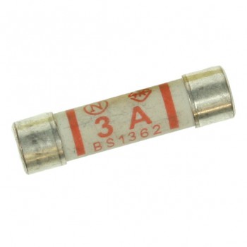10 Ceramic 3 Amp Plug Fuses | UKES
