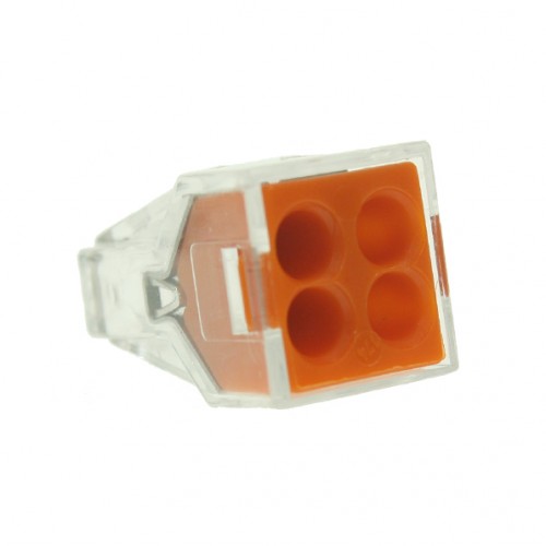 Wago 4-pole Pushwire Connectors (Pack of 20), Connector Supplier, UK ...