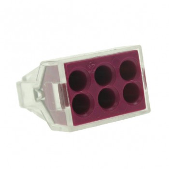 Wago 6-pole Pushwire Connectors (Pack of 50) | UKES