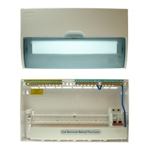 Europa 100amp 16 Way Plastic Consumer Unit, Main Switch Consumer Units ...