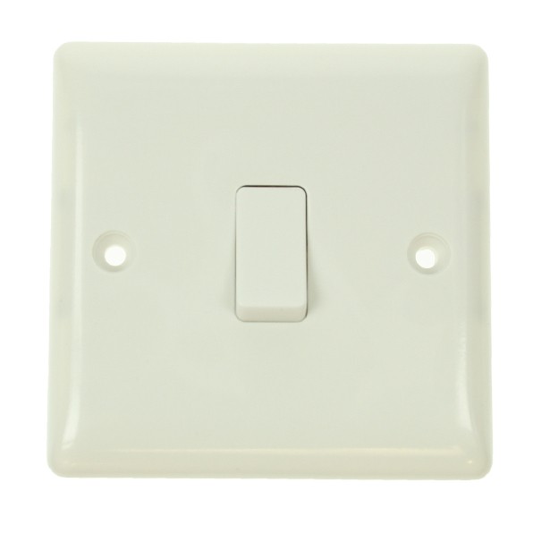 BG Nexus 10 amp 2 Way Single White PVC Switch, Switches ans Sockets, UK ...